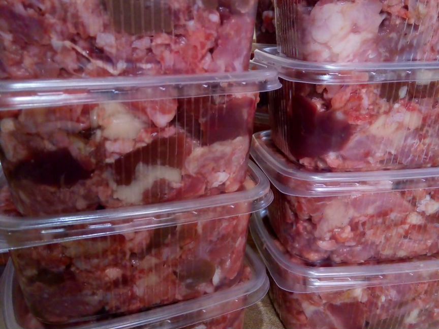 Натуральный корм для кошек, мясной микс, кунокаша