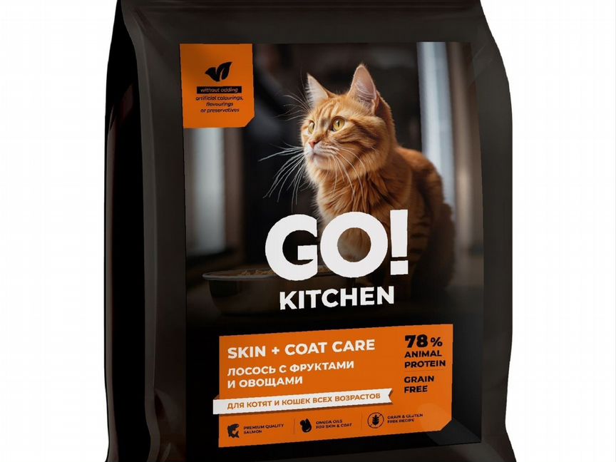 Корм для кошек GO kitchen 7 кг