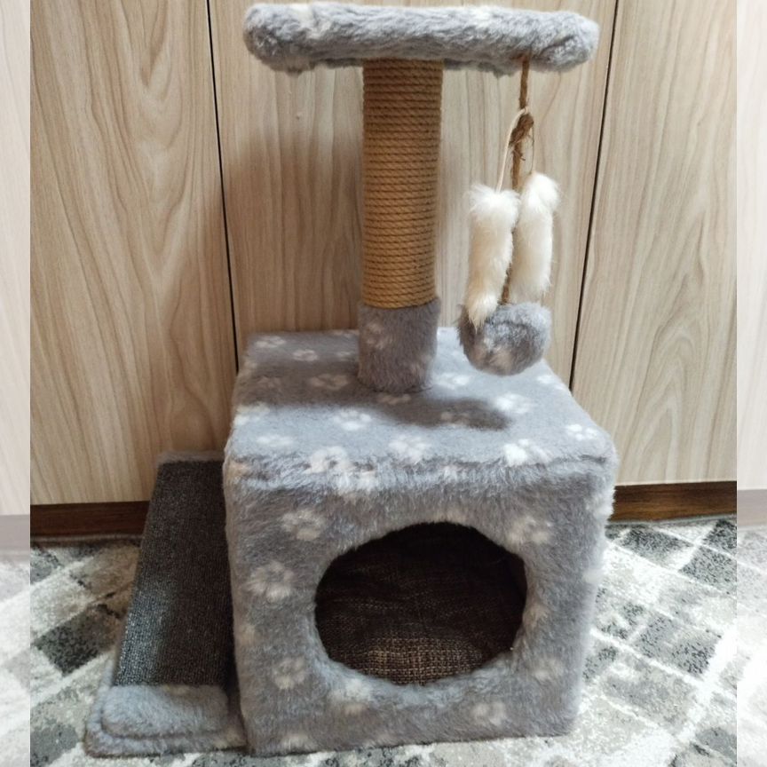 Домик для кошки с когтеточкой