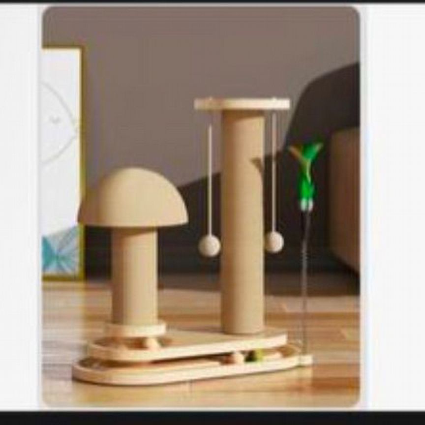 Когтеточка для кошек с игрушками