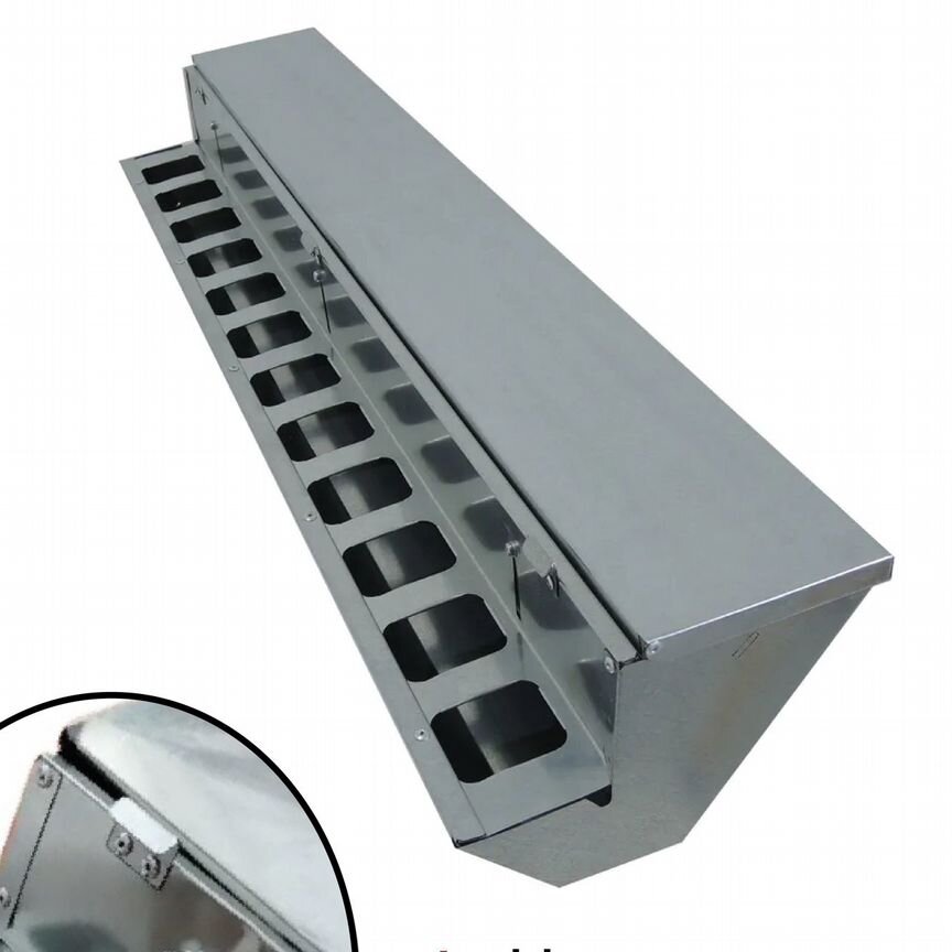 Уценённая кормушка для кур бункерная 70см