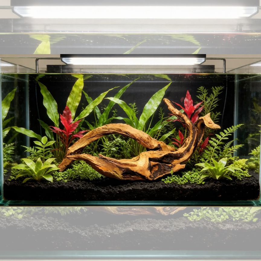 Коряга Driftwood для аквариума дома 26*11*12 вк53