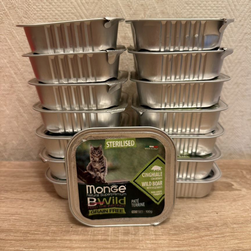 Monge паштет для кошек. Цена за 15 штук