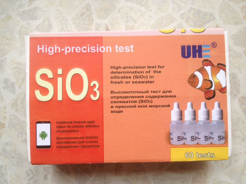 Тест аквариумной воды UHE SiO3 (силикаты)