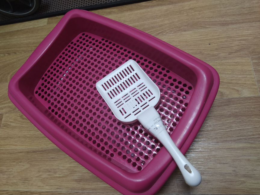 Лоток с совком для кошки