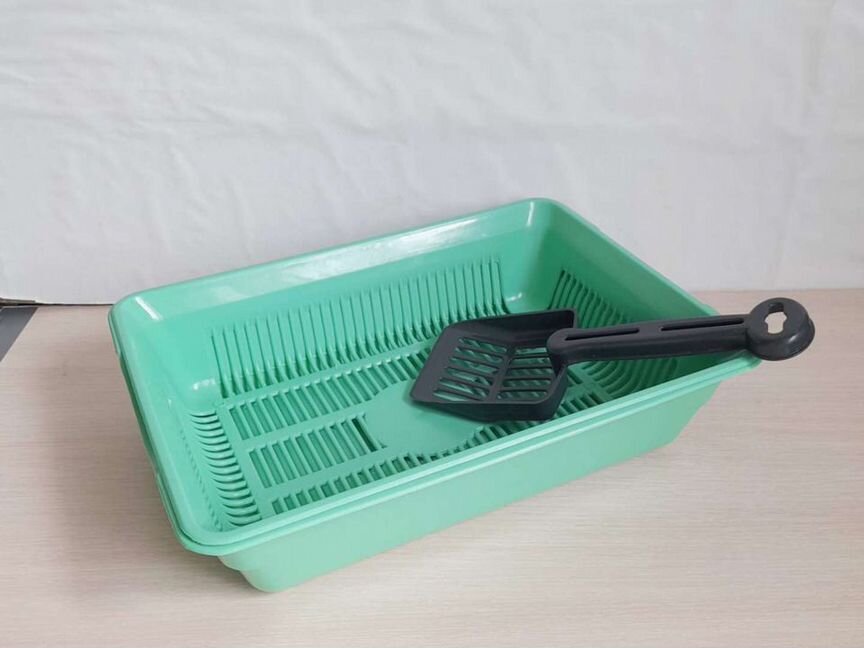 Лоток туалет с лопаткой для кошек