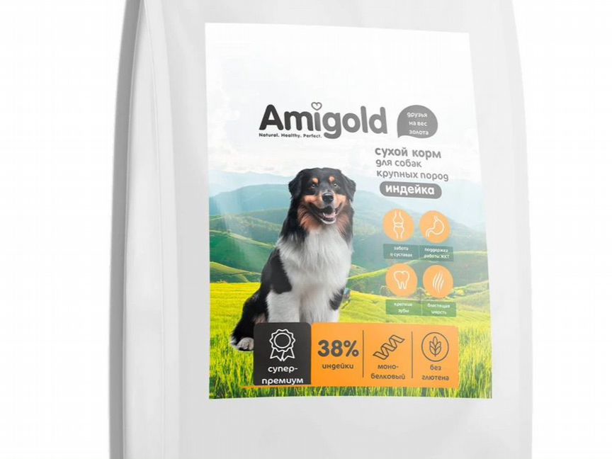 Сухой корм для собак крупных пород