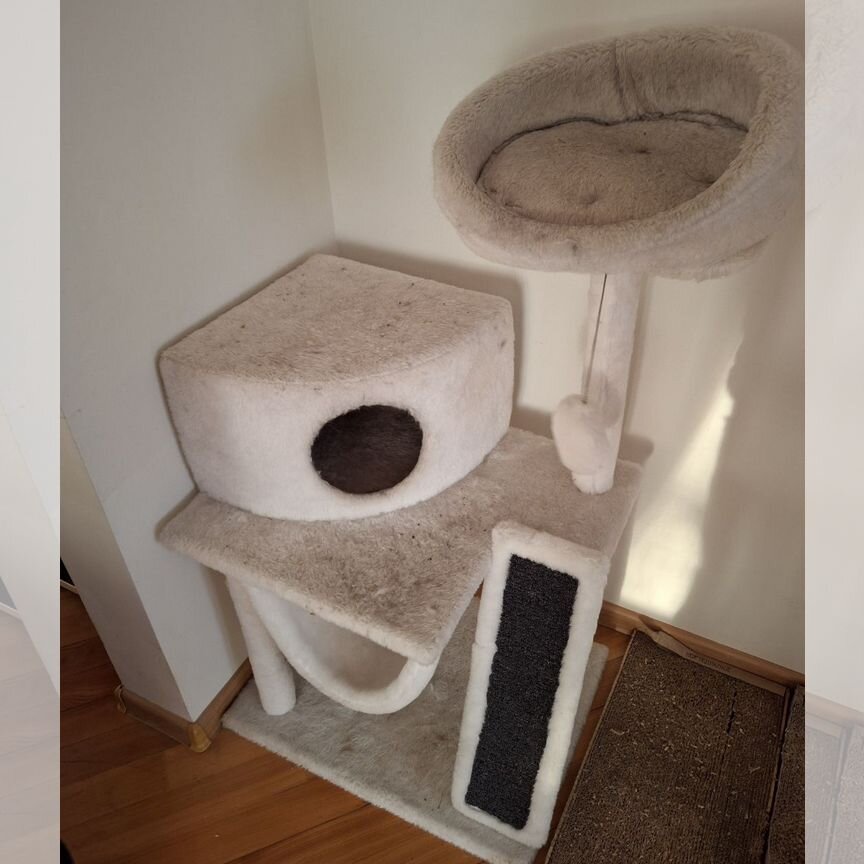 Когтеточка домик для кошки бу