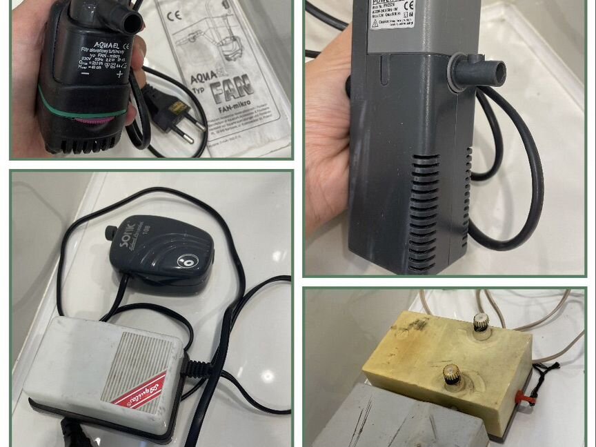 Фильтры-аэраторы и компрессоры для аквариумов б/у