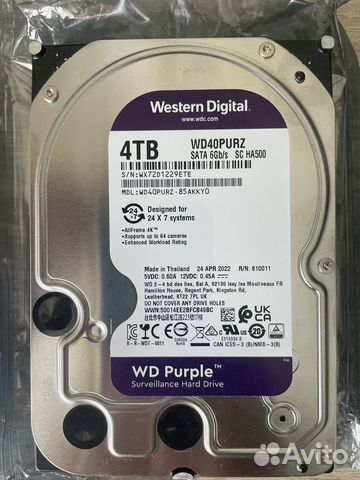 Жесткий диск Western Digital Wd40purz 4 TB купить в Москве ...