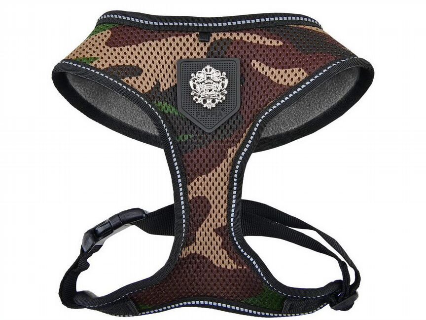 Шлейка Puppia Thermal Soft размер M, камуфляжная