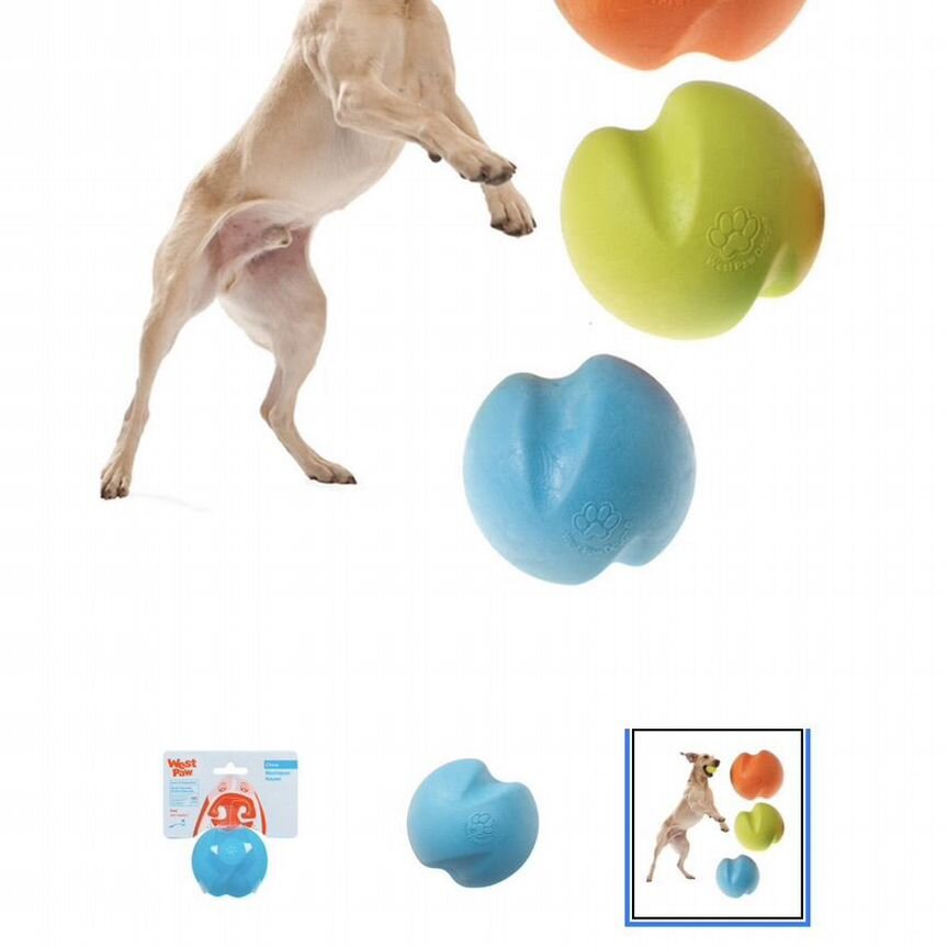 Новый мячик West Paw Zogoflex Jive для собак