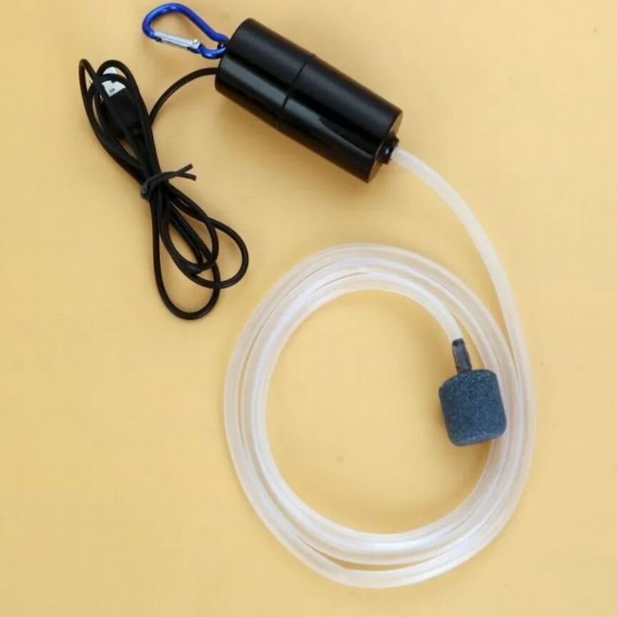 Кислородный насос для аквариума новый