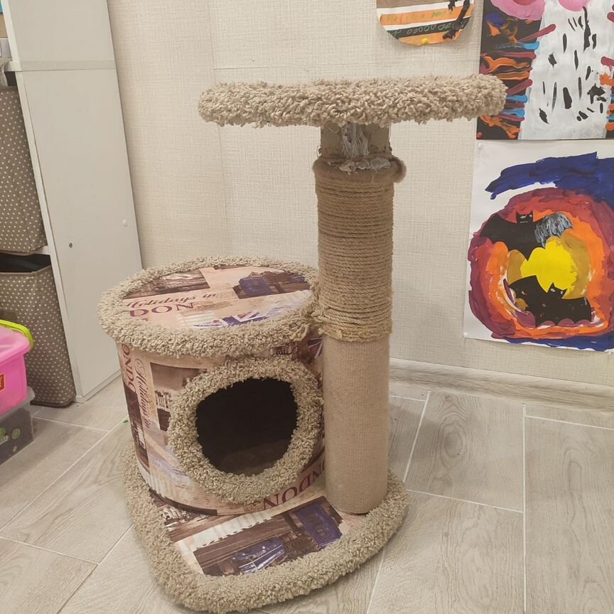 Когтеточка с домиком бу