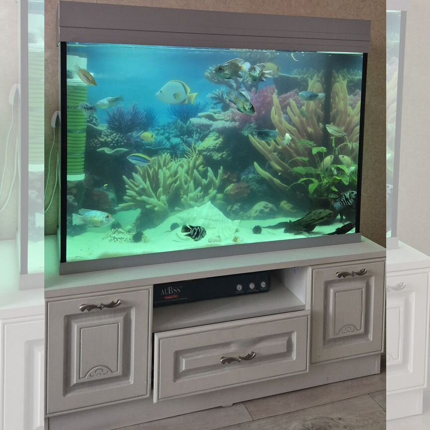 Аквариум 245л с аэрацией и фильтром