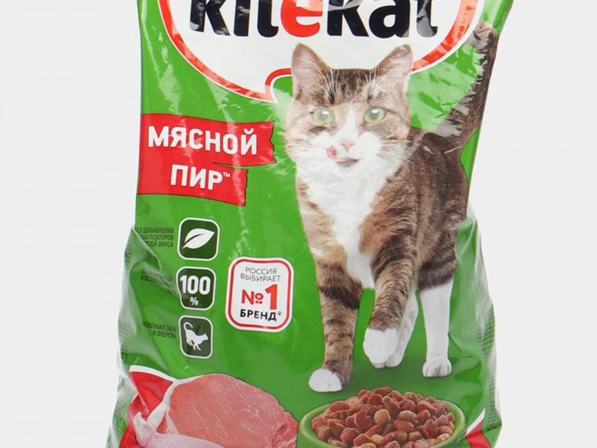 Кошачий корм китекат 1.9кг