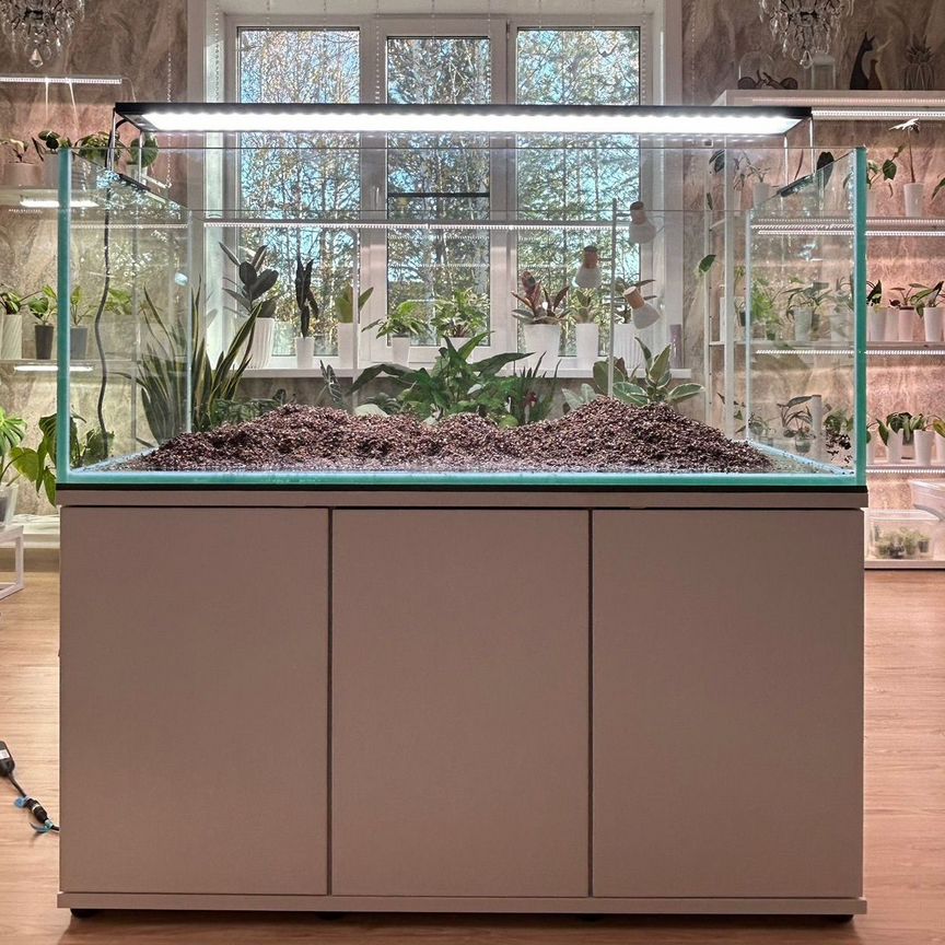 Аквариумы с полировкой и бесцветным герметиком