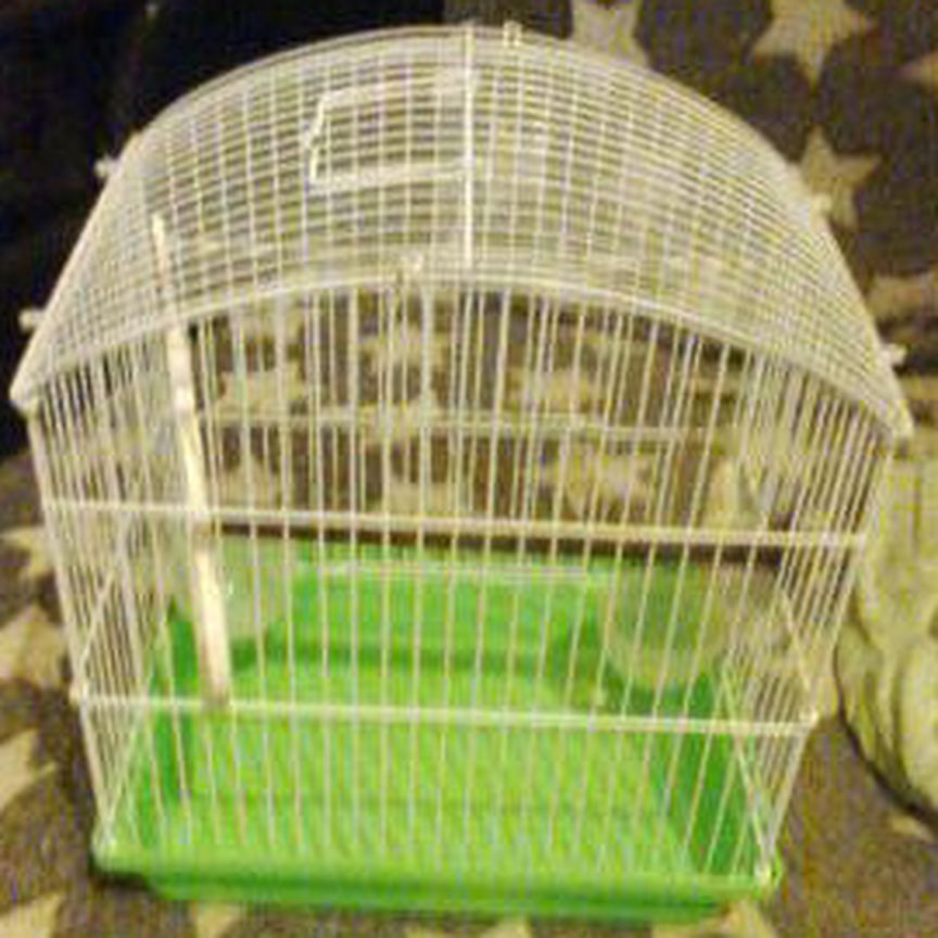 Клетка для попугая маленькая + аксессуары