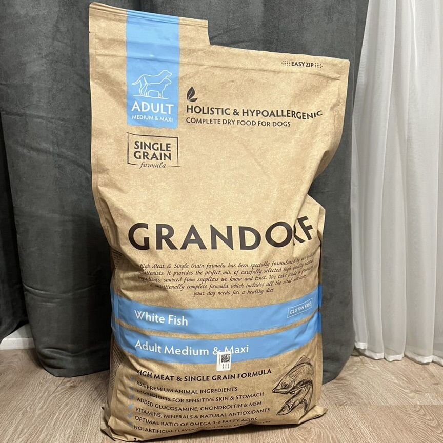 Grandorf сухой корм для собак Белая рыба