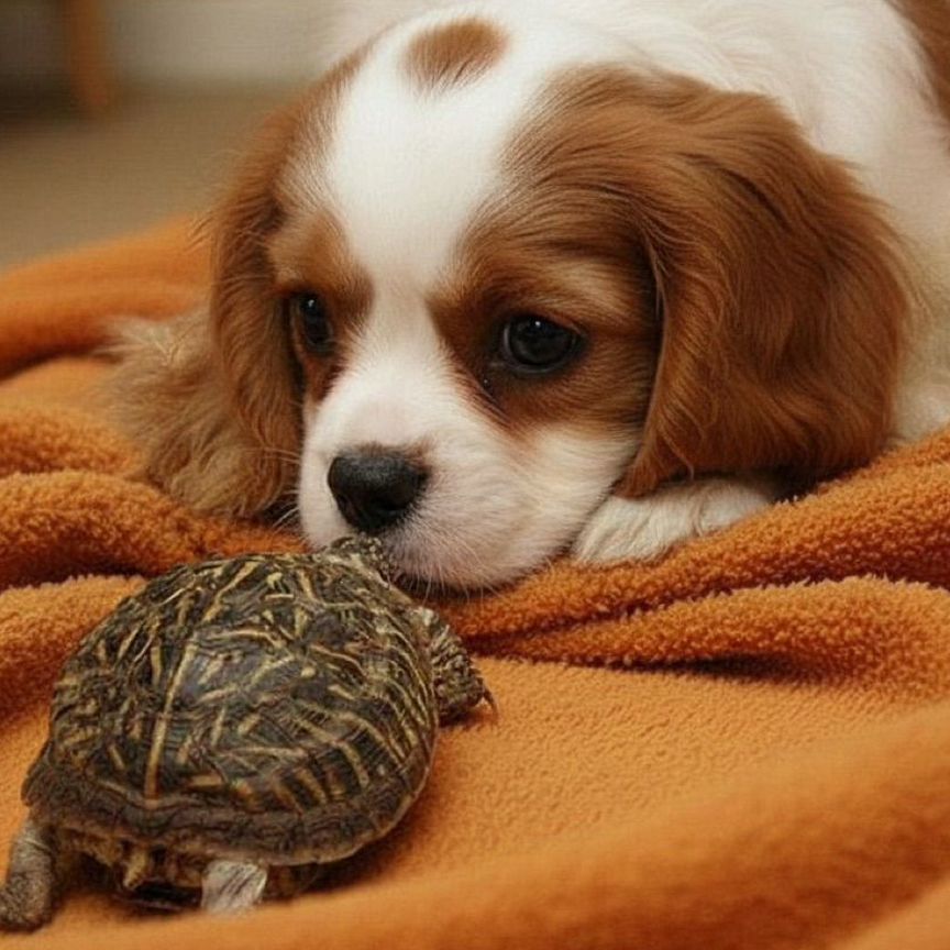 Кавалер кинг-чарльз-спаниель, щенок