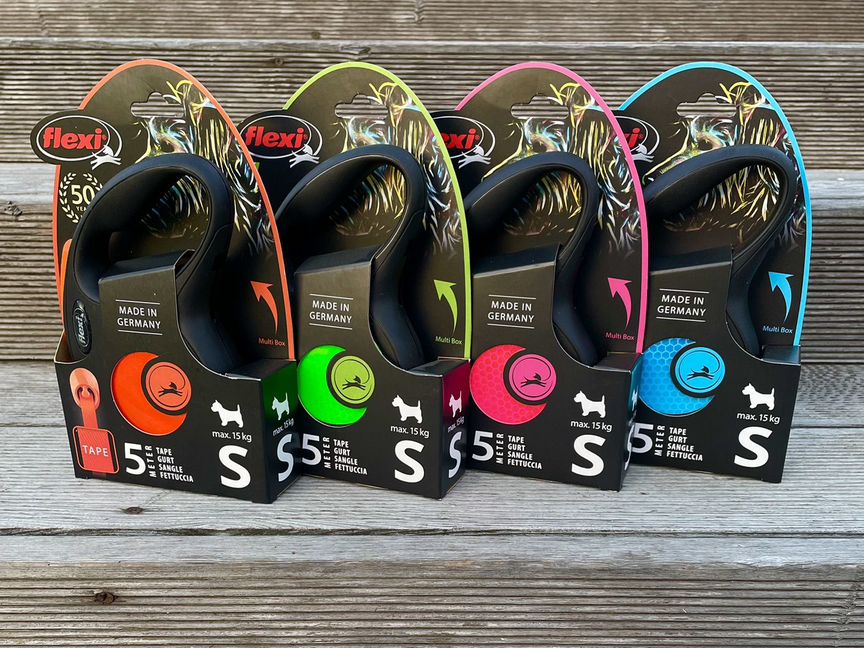 Поводок-рулетка Flexi New Neon S (до 15 кг)