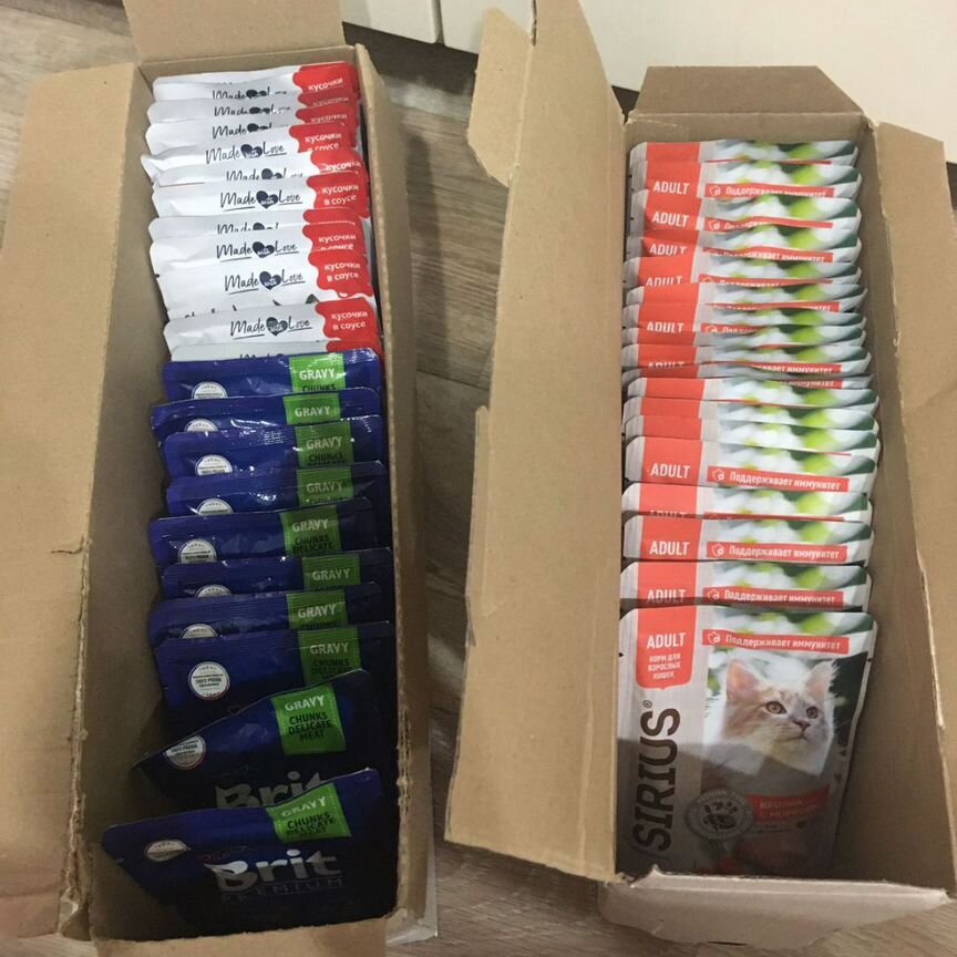 Мокрый влажный корм для кошек