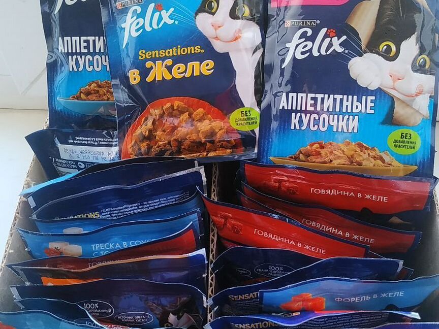 Корм для кошек феликс