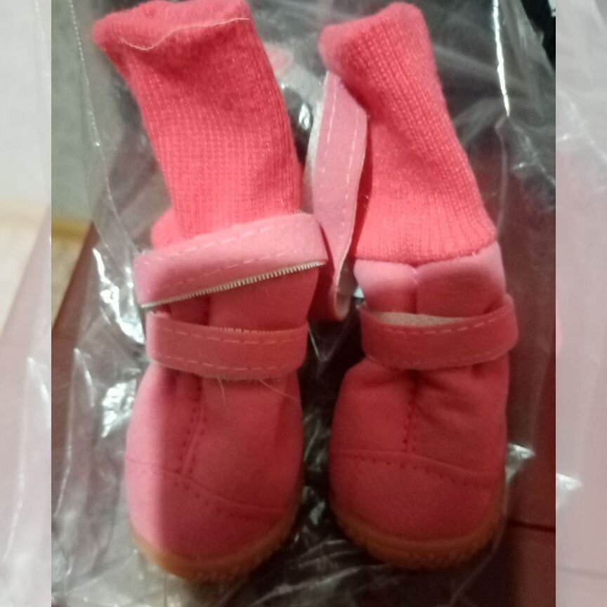 Обувь для маленьких собак зимняя