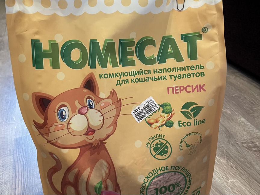 Наполнитель homecat для кошачьего туалета 12л