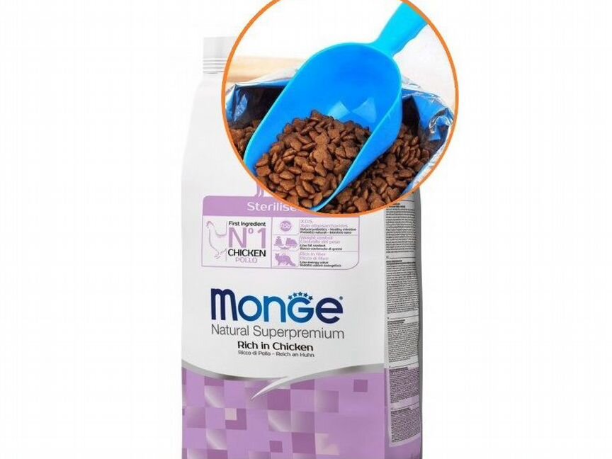 Развес Monge Монж Sterilised с Курицей для кастрир