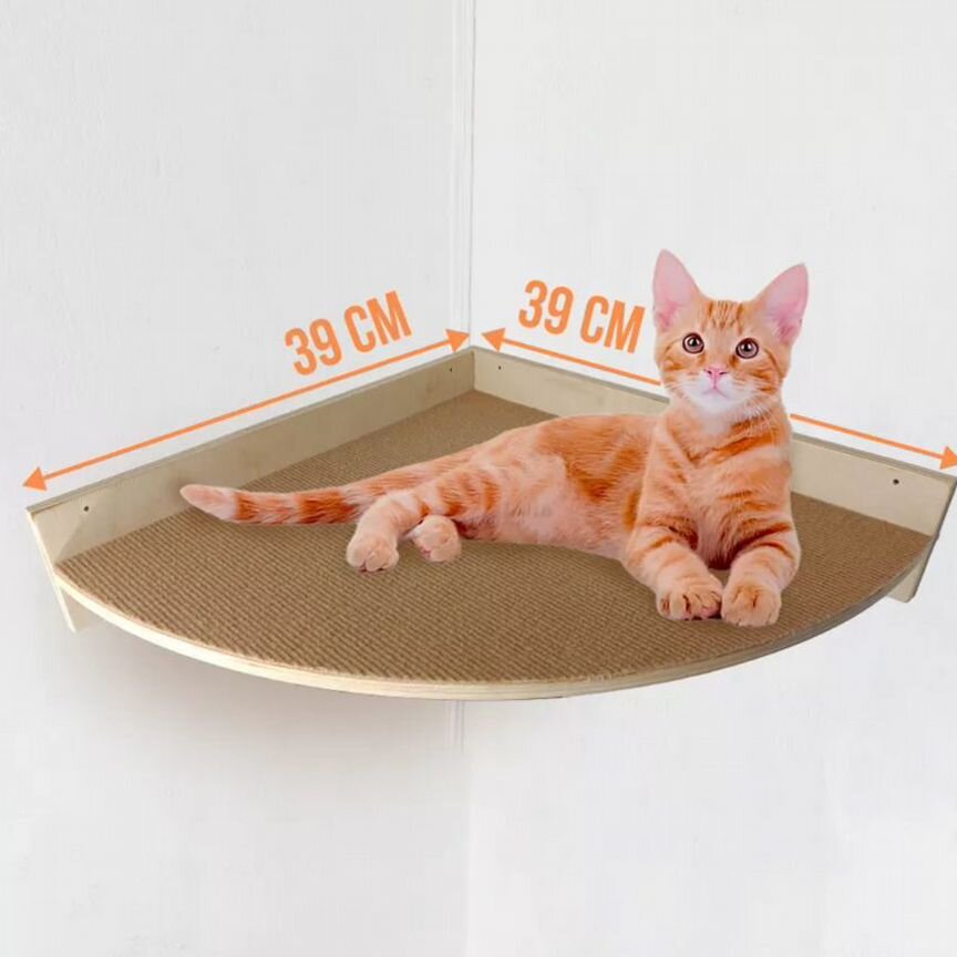 Полка угловая для кошек