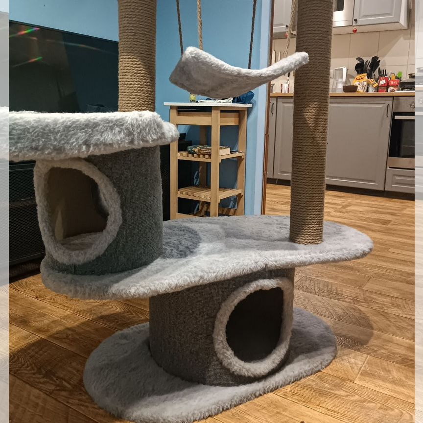 Домик для кошки с когтеточкой