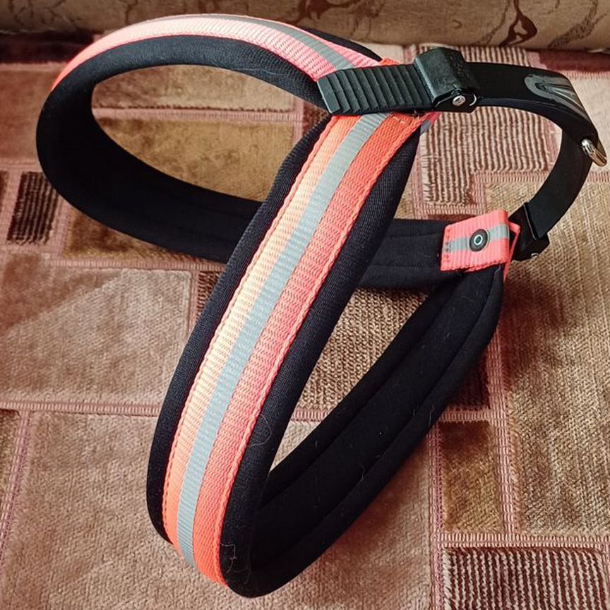 Шлейка для средней собаки светоотражающая