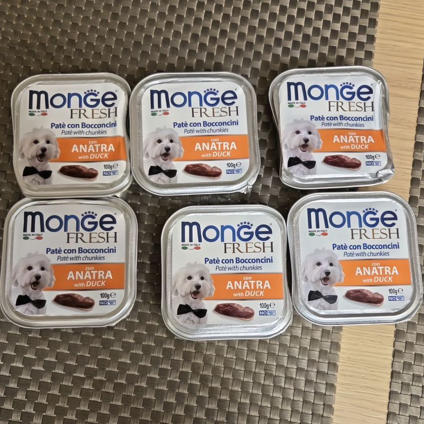 Корм для собак monge с уткой