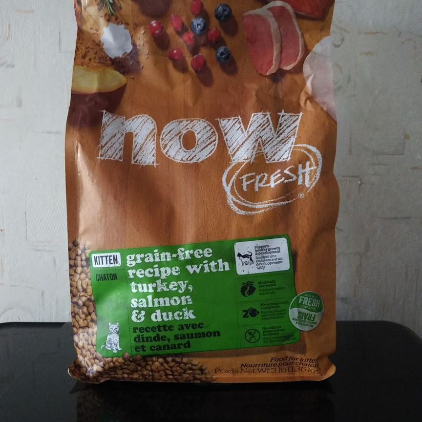 Корм Now Fresh для кошек котят Новый