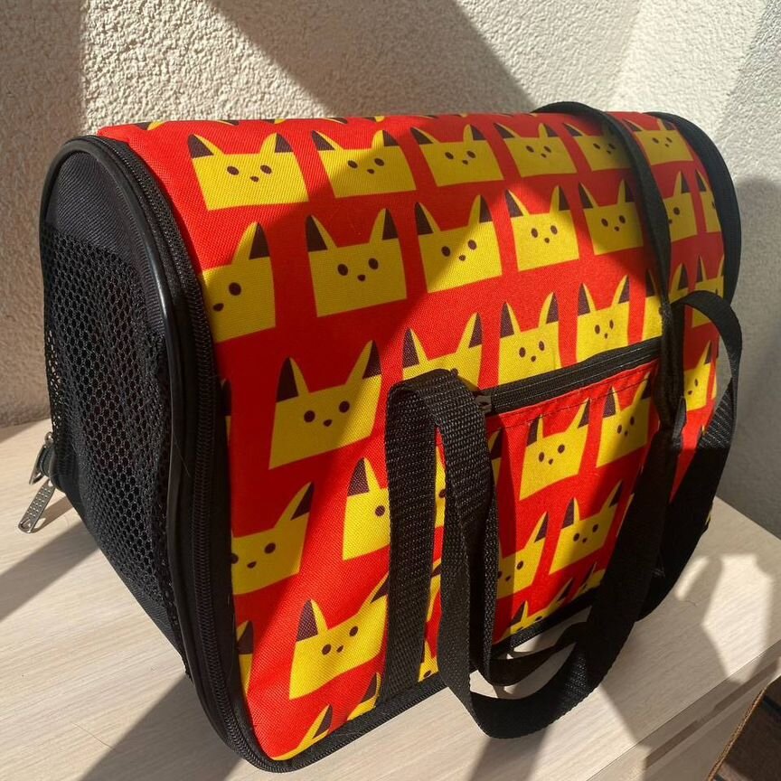 Переноска для кошек тканевая