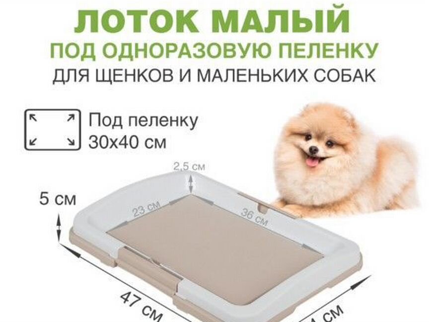 Лоток для щенков под пеленку