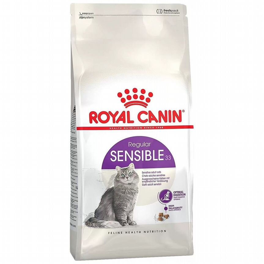 Корм Royal Canin Sensible 33, 4 кг, настоящий, фир