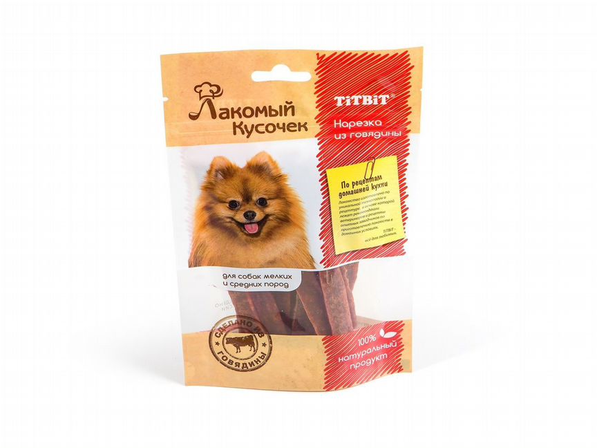 Titbit лакомый кусочек Нарезка из говядины