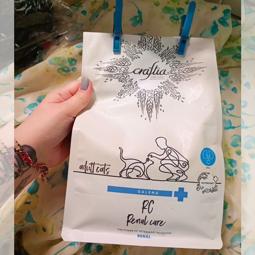 Craftia galena renal care 1,4 кг корм для кошек