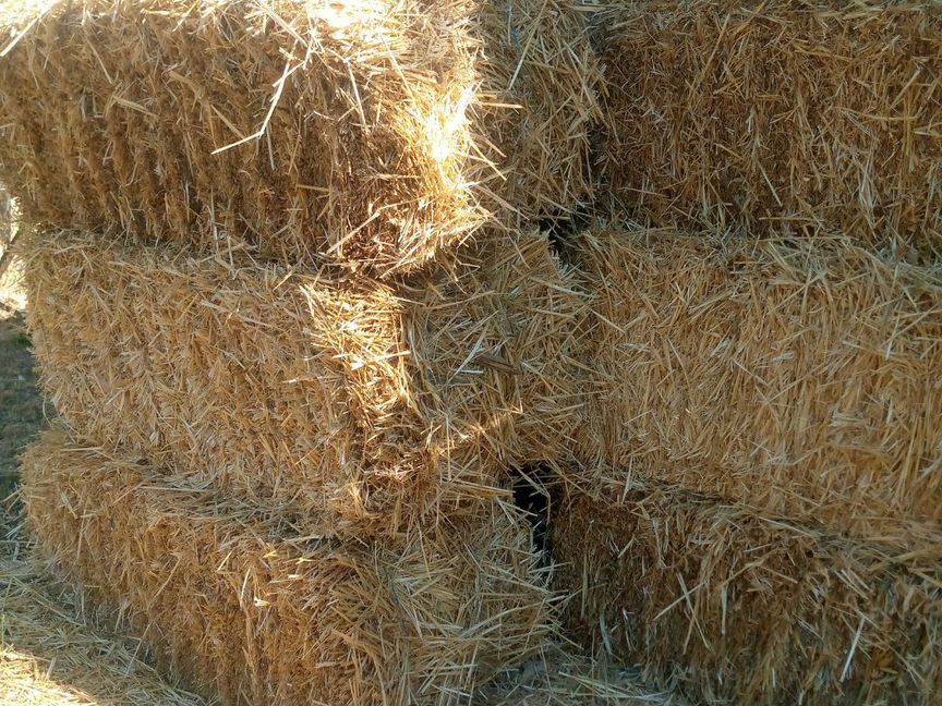 Солома в тюках