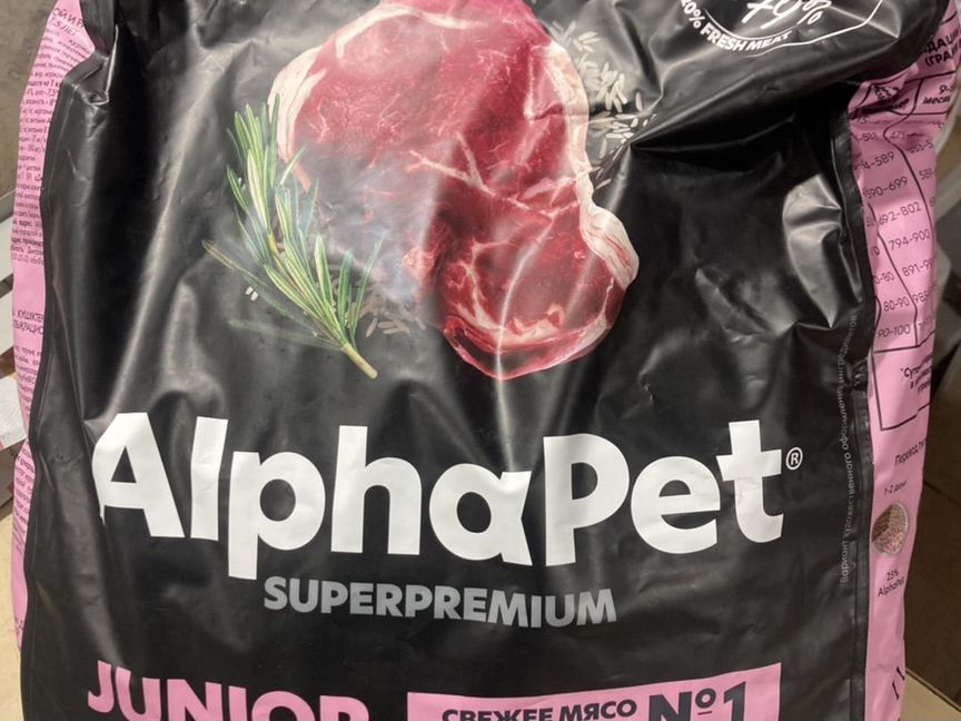AlphaPet Superpremium сухой корм для щенков