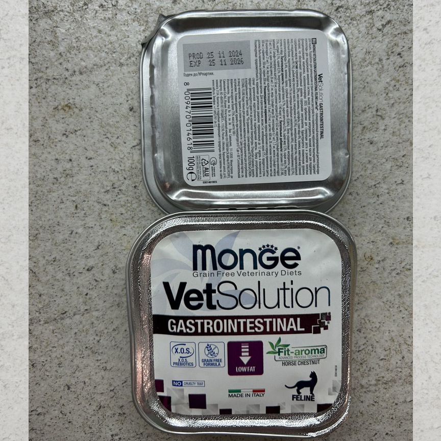 Monge gastro /Монж гастро для кошек 100г