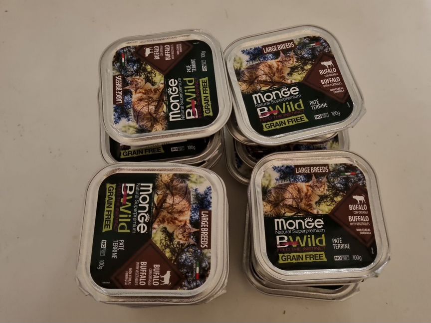 Monge bwild паштет для котов буйвол