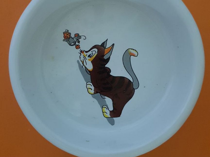 Миска для животных керамическая