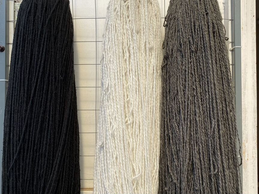 Шерсть овечья в пасмах