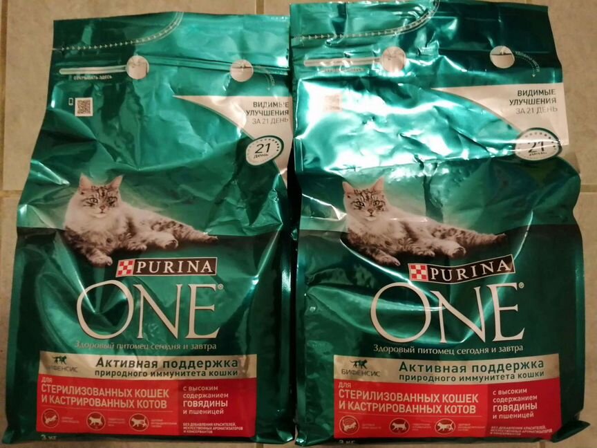 Корм для кошек Purina One 9, 13,5 или 18kg