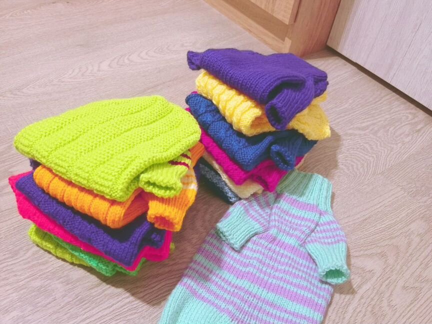 Вязанные свитера для животных