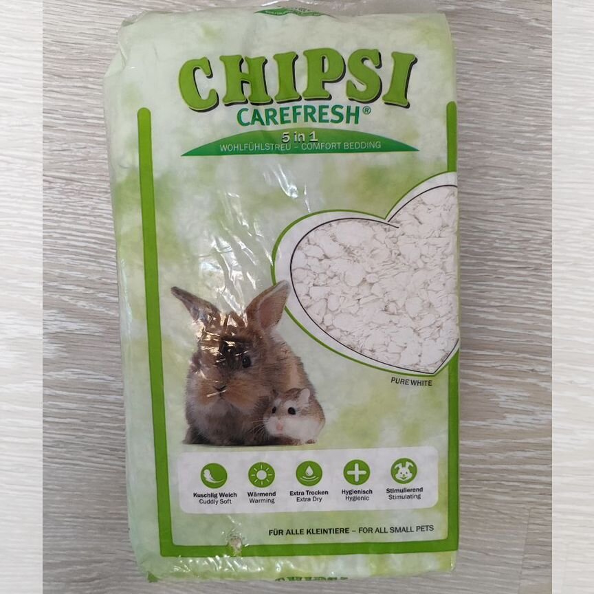 Наполнитель для грызунов бумажный carefresh chipsi
