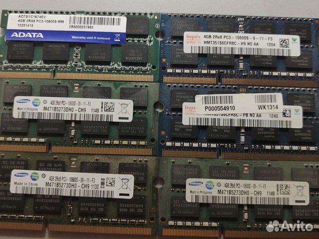 Модуль памяти sodimm ddr3 4gb 1333 купить в Москве | Электроника | Авито